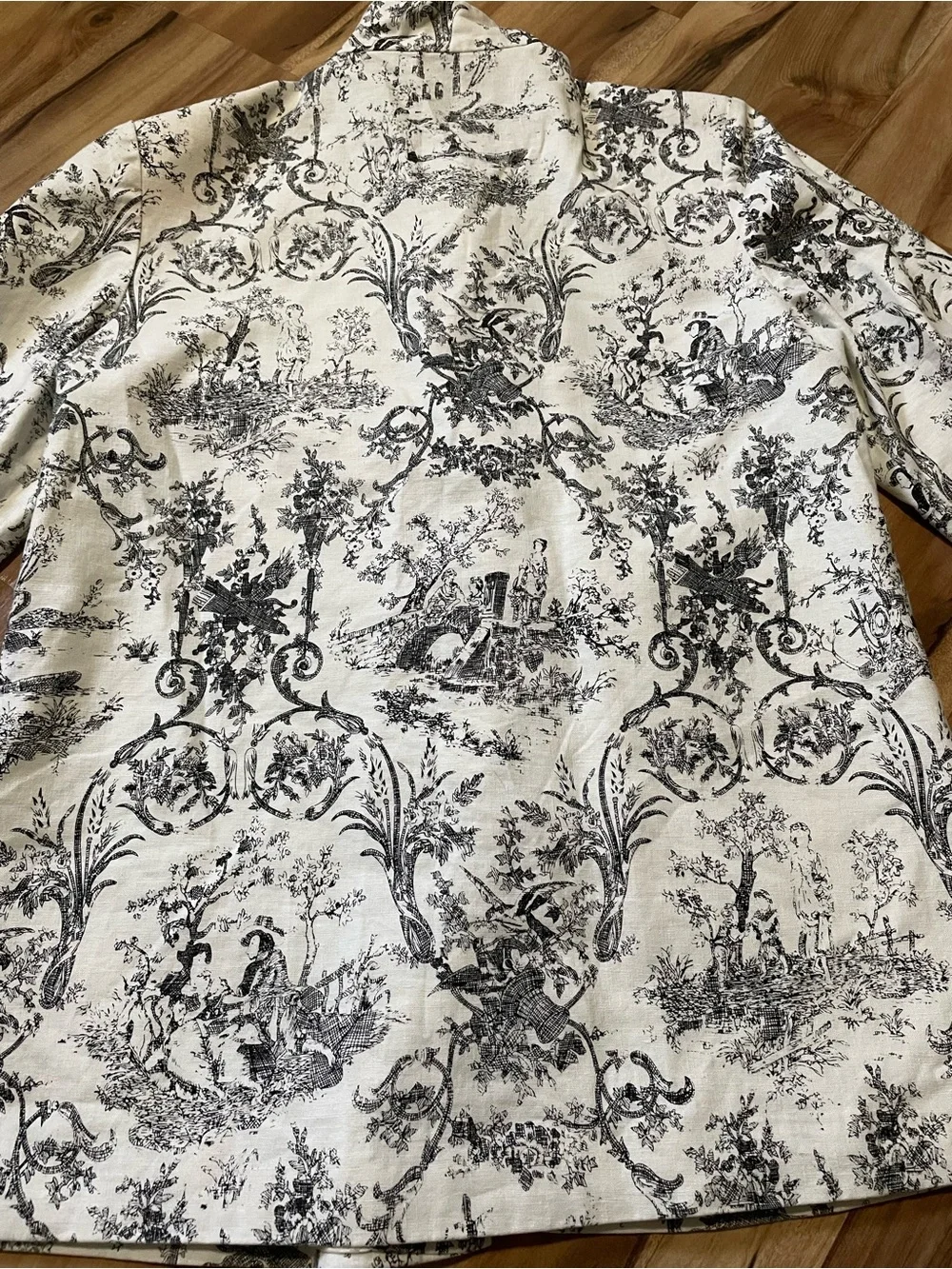 Zhenki | Tops | Zhenki Vintage Style Toile Print Asian Chinoiserie ...